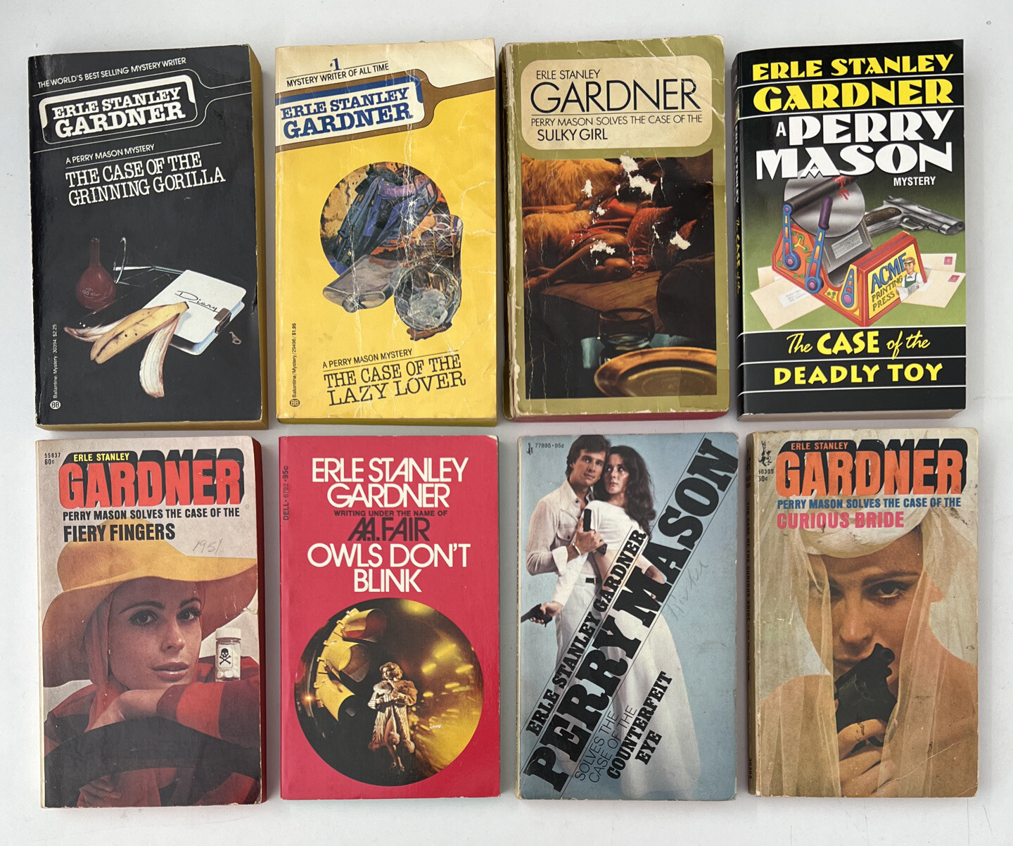 Lot Of 8 Vintage Erle Stanley Gardner - Perry Mason Paperback Books ...