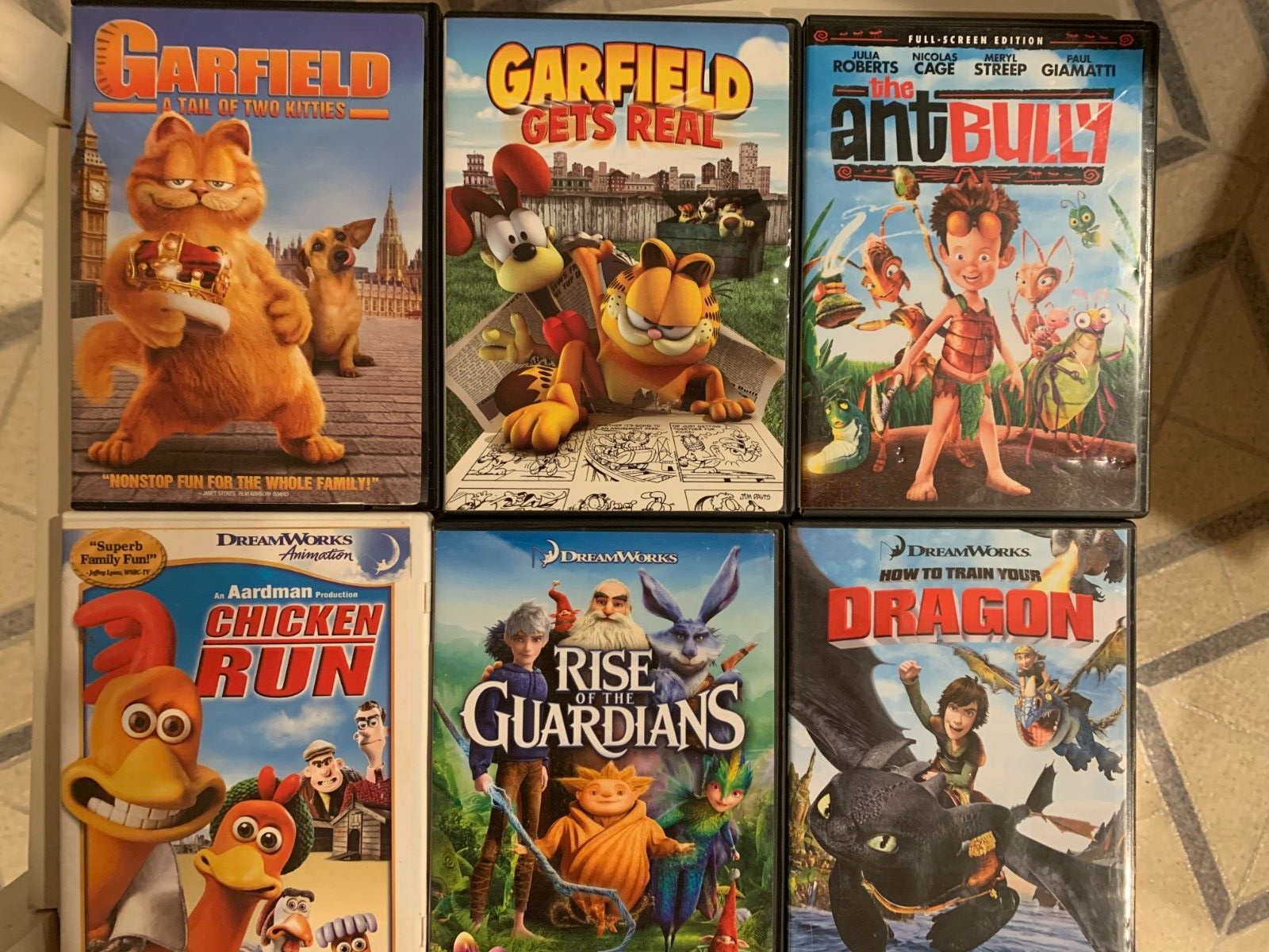 6 DVD Garfield classic kids Dragon Gurdians Ant Bully lot | eBay