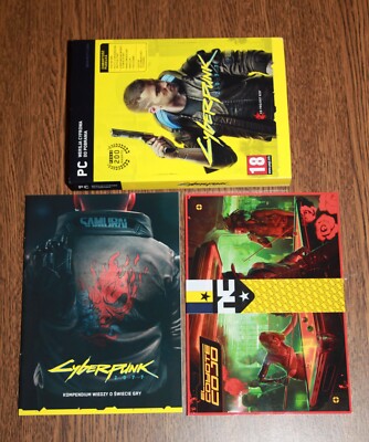 CYBERPUNK 2077- Box PC + 2 CD Sountrack + Map + Postcards + Strickers ...