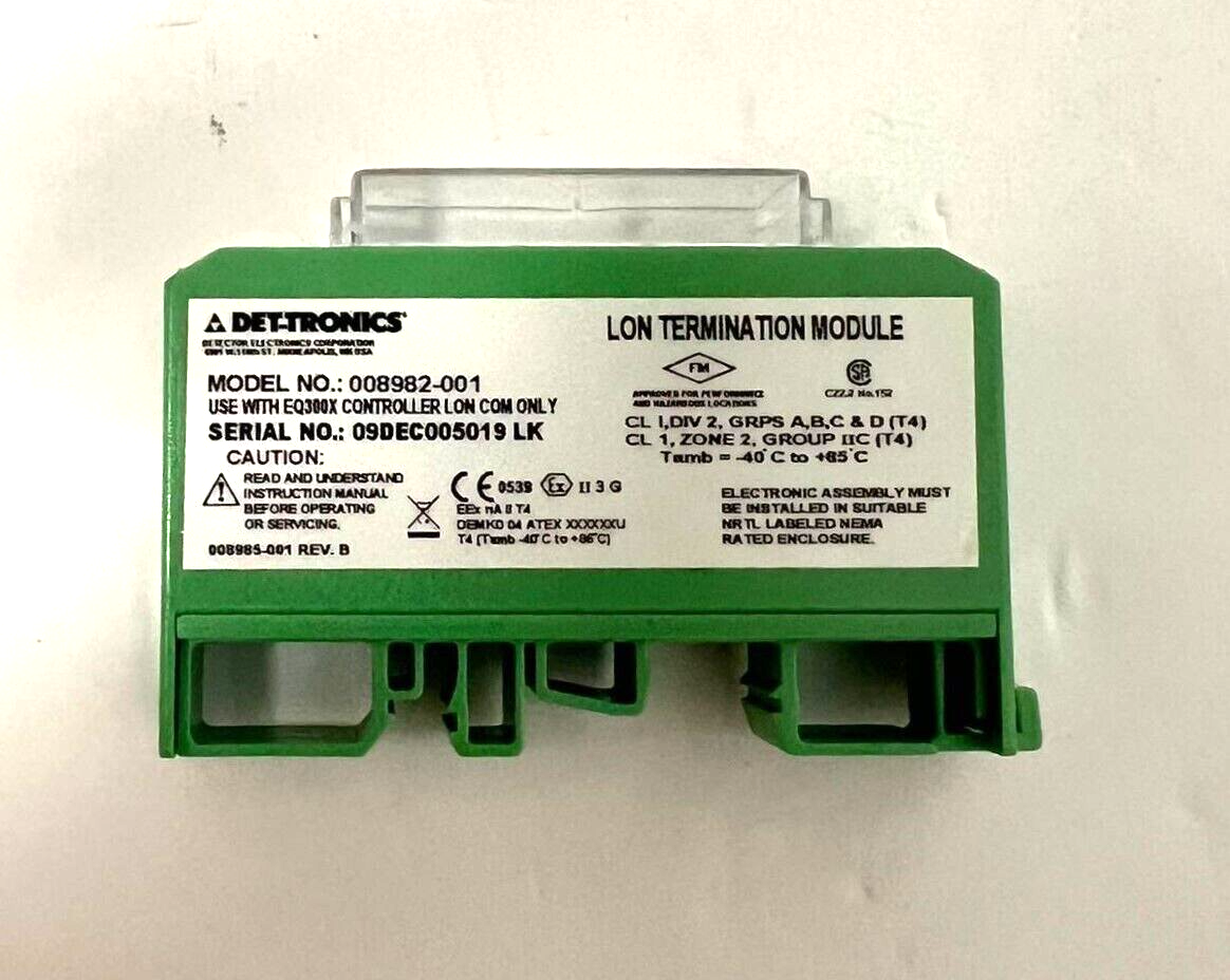 Det-Tronics LON Termination Module 008986-001 for EQ300X Controller LON ...