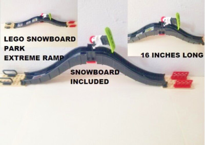 LEGO Minifigure Super Extreme Snowboard Ramp Park with Snow Board ...