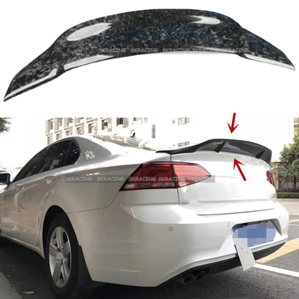 Forged Carbon Fiber Rear Trunk Spoiler Wing Lip For Volkswagen VW Jetta ...