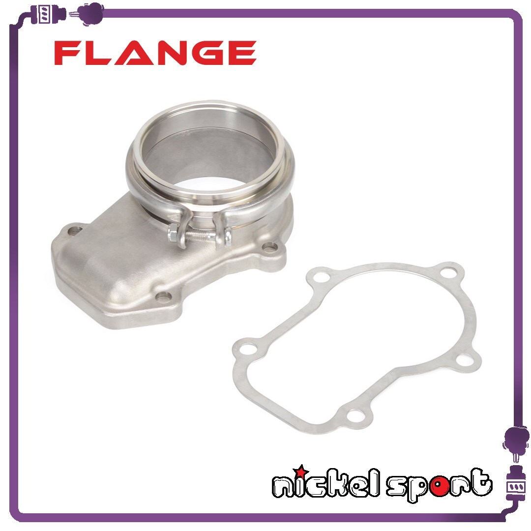 Turbo Dump Down Pipe Flange Gasket Kit 5 Bolt to 3" V-band XR6 FALCON ...