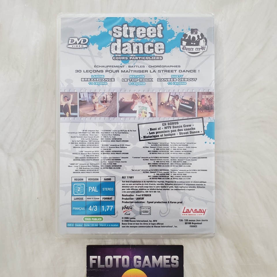 DVD ZONE 2 FR : Street Dance Cours Particuliers - Lansay - NEUF - Floto ...