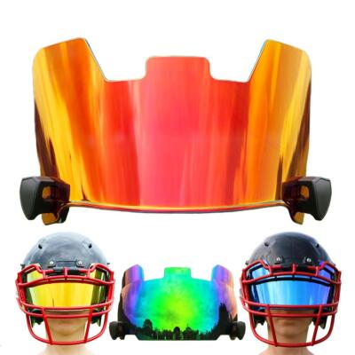 Football Helmet Visors with Clip Chrome Rugby Helmet Eye Shield Visor ...