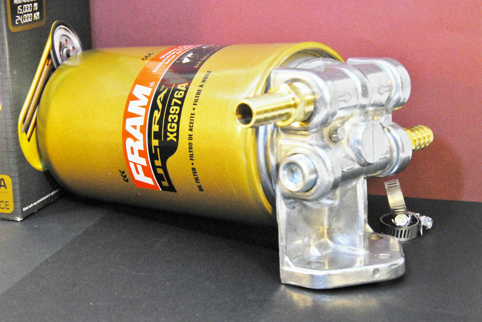 Super HD Transmission Fluid External Remote Filter Mount~NO FRAM ...