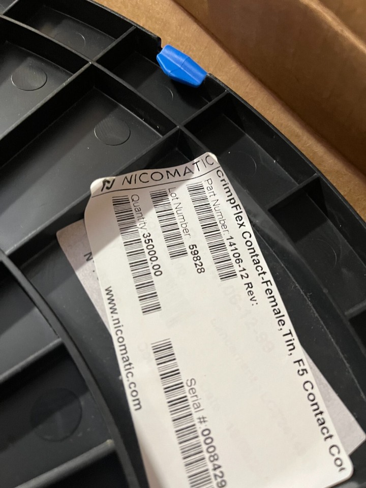 3,500pcs/Reel CrimpFlex 14106-12, F5 Female Contact Tin Crimp ...