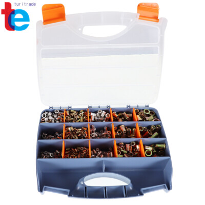 900Pcs Rivnut Rivet Nut Assortment Hand Riveter Gun Nutsert Tool Kit M3 ...