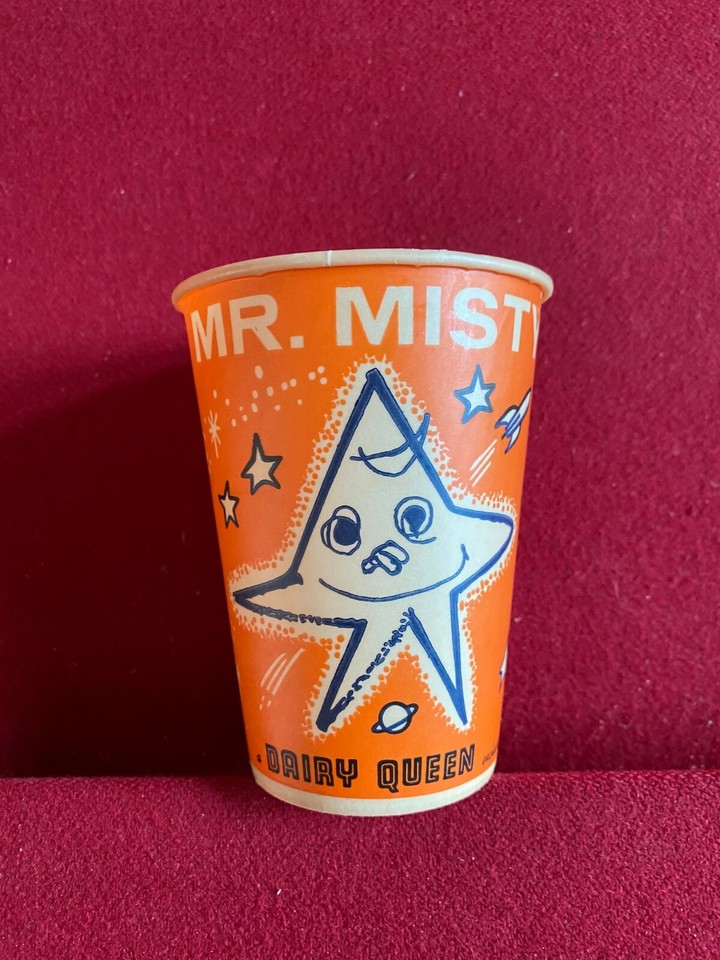 1960's, Dairy Queen, "Un-Used", "MR. MISTY" (9 oz) Wax Paper Cup ...