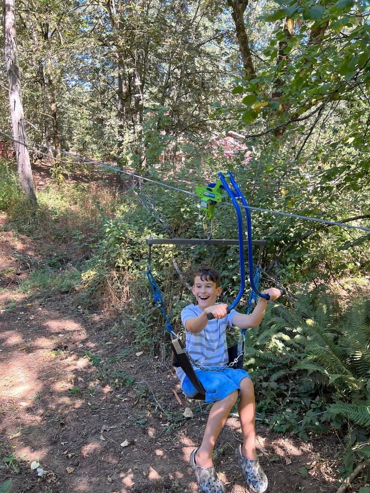 Zip line trolley with brake - Backyard Zipliner (Race Car style) | eBay