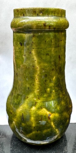 Vintage Early A.R. Cole ? Green Pottery VASE North Carolina, Sanford NC ...