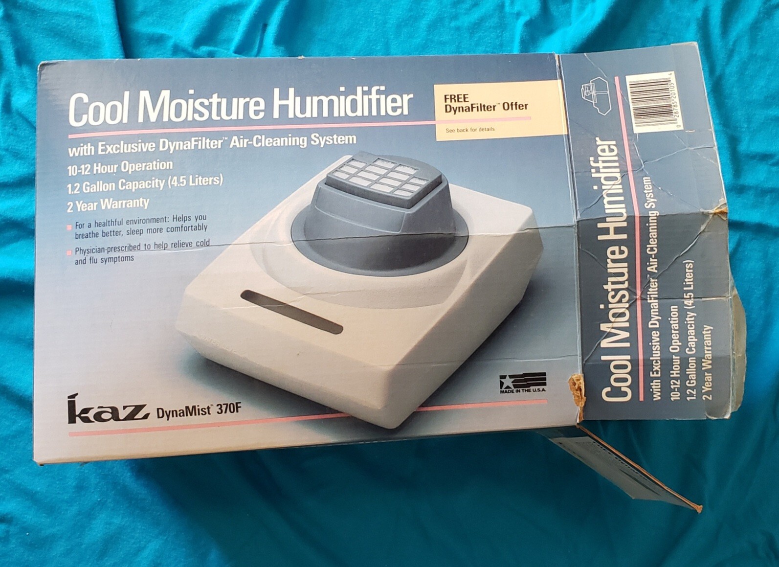 KAZ DynaMist 370F Cool Mist Humidifier Air Cleaning Filters (3) Tested ...