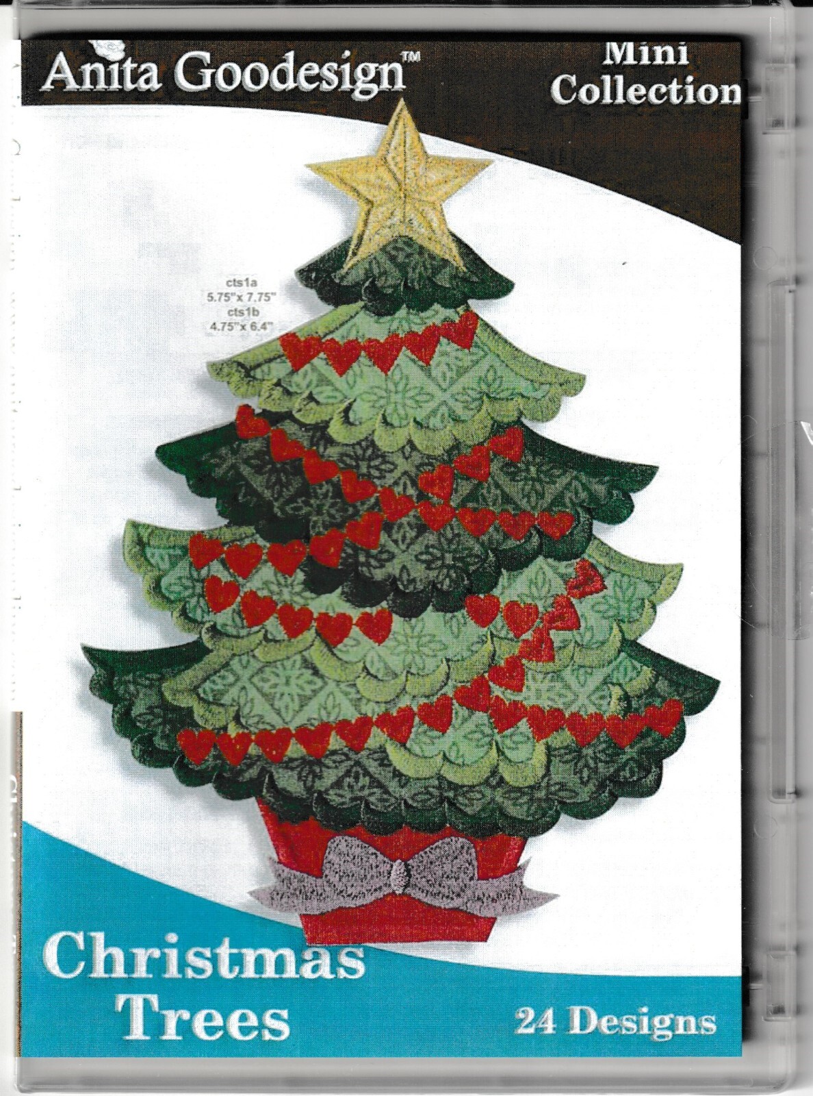 Anita Goodesign Christmas Trees Mini Collection Embroidery CD 24 ...