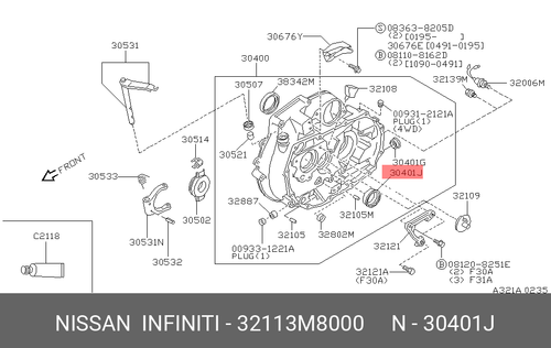 Genuine OE Seal Oil Input 32113M8000 , 32113-M8000 | eBay.de