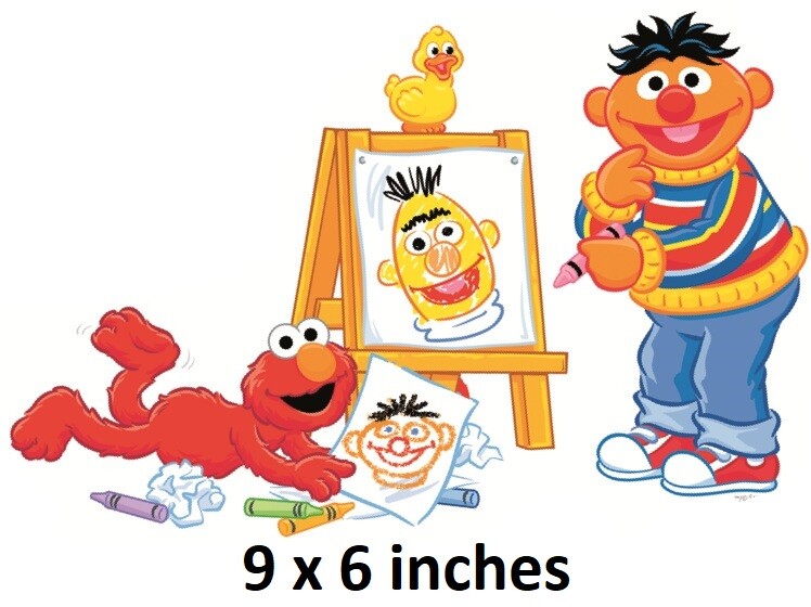 16 STYLES Sesame Street Elmo Wall Decal Kids Sticker Nursery 123 Room ...