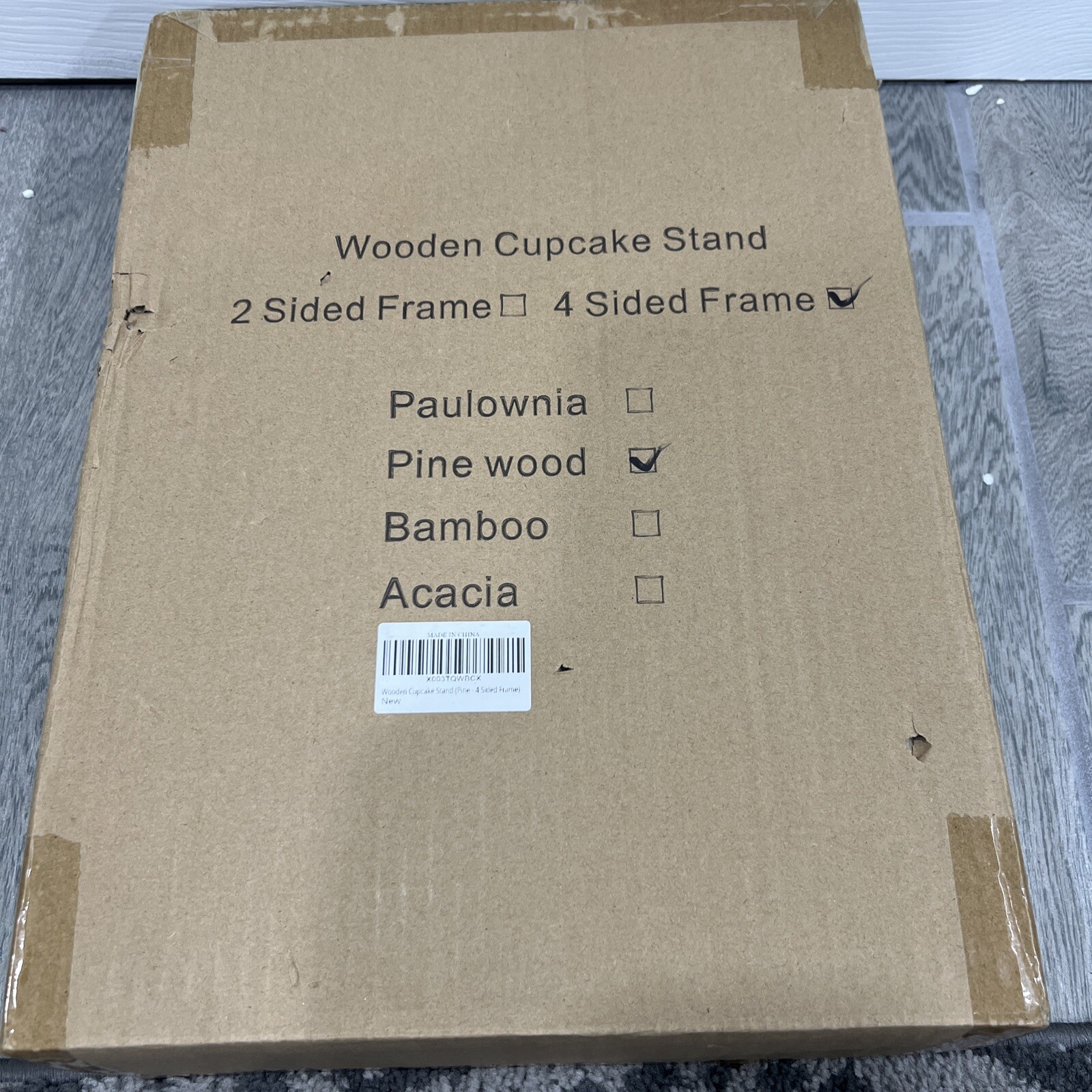 Wooden Cupcake Stand 2 Sided Frame 4 Sided Frame 4 Sided Frame | eBay