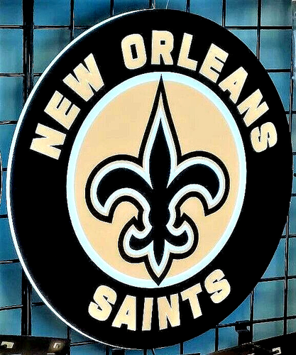 New Orleans Saints LED Lighted Round Wall Decor | eBay