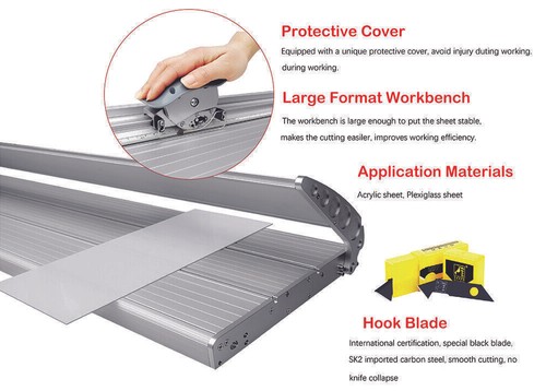 51" / 1300mm Large Formate Cutting Machine for Acrylic Plexiglass Sheet ...