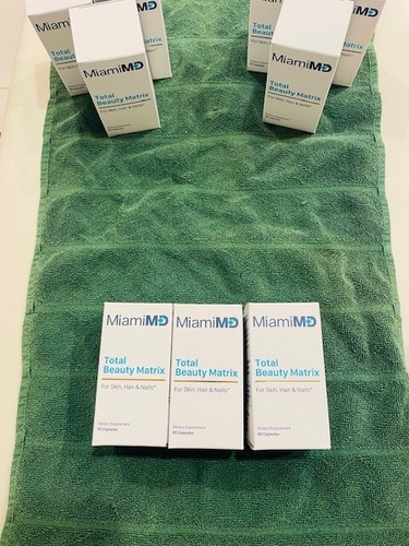 Miami MD Total Beauty Matrix For Hair, Skin, Nails -180 Capsules LOT OF ...