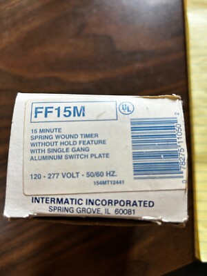 INTERMATIC 15 MINUTE SPRING WOUND TIMER # FF15M | eBay