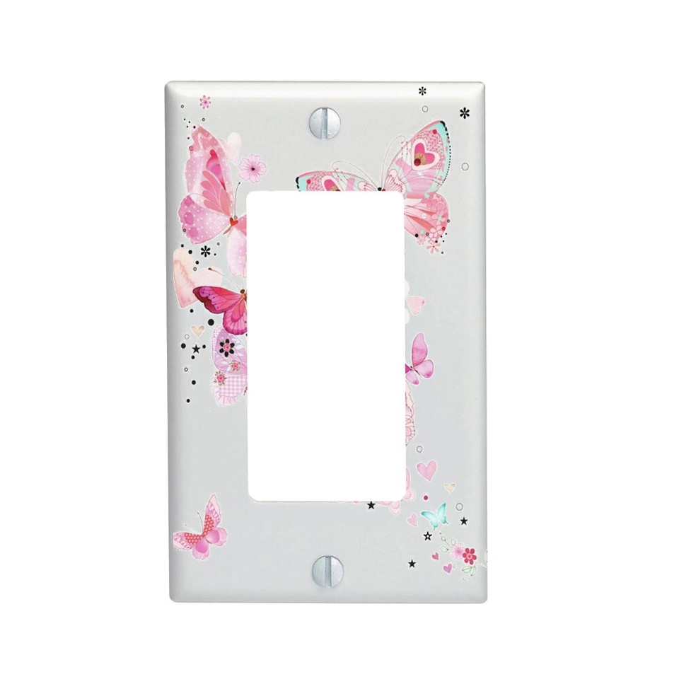 Spiral Butterflies Light Switch Cover, Home Decor, Night Light, Cabinet ...