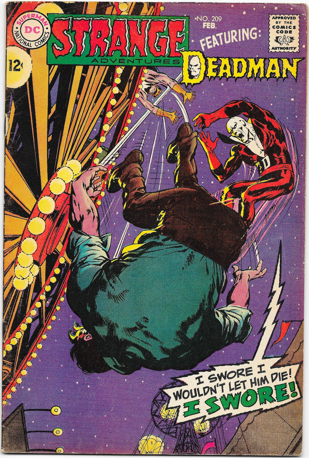 Strange Adventures #209, Deadman DC Comics 1968 Neal Adams art VG+ (1 ...
