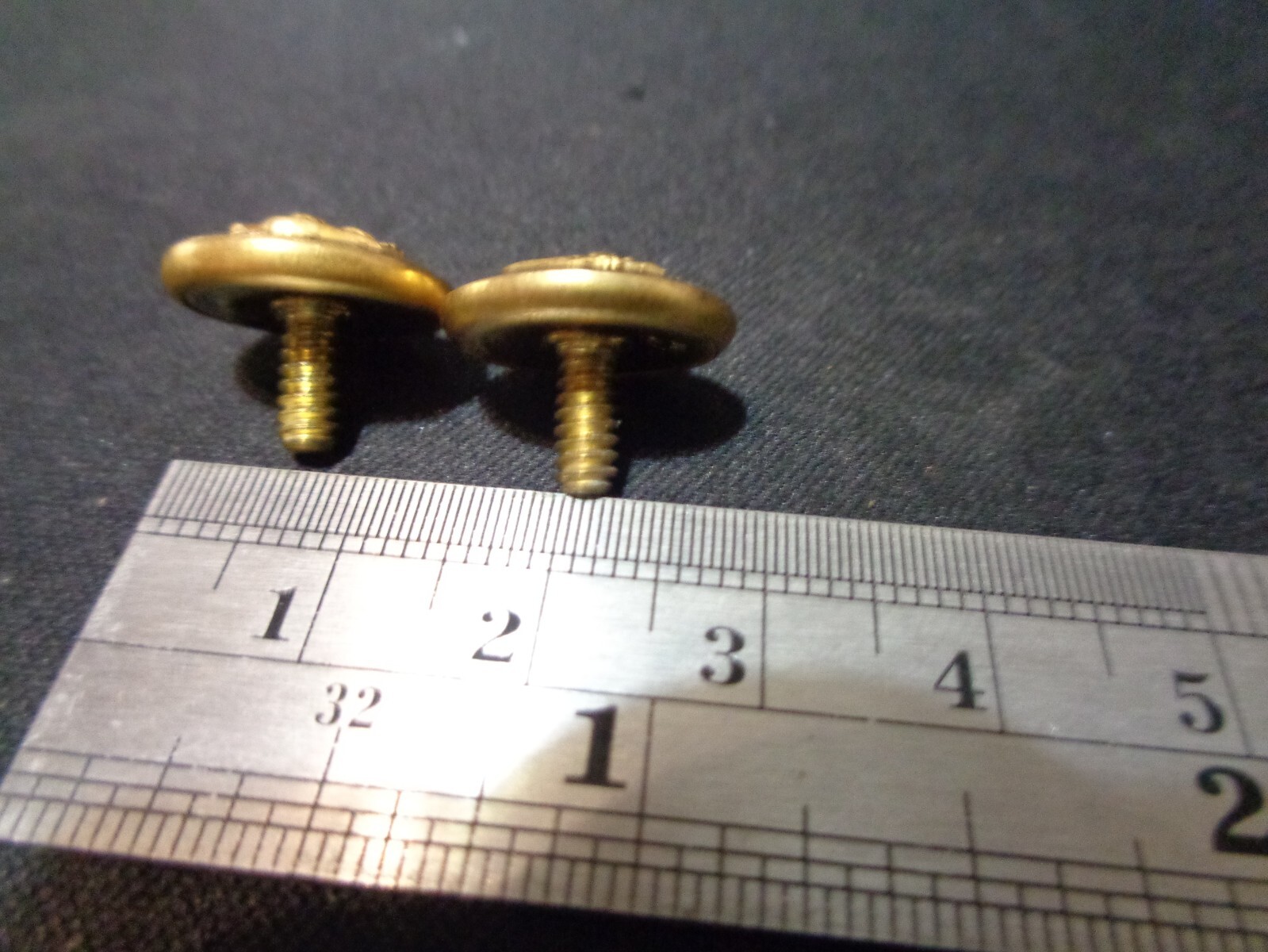 US Navy Brass Eagle and anchor dress cap screw back buttons 5/8" pair ...