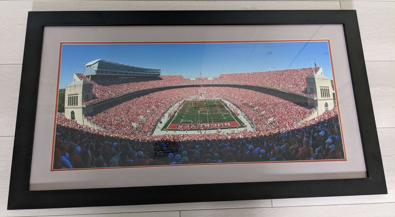 Framed Ohio State Buckeyes Football Stadium Picture 45 x 24 (Local ...