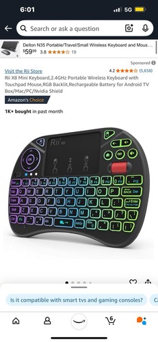 Rii X8 Mini Keyboard,2.4GHz Portable Wireless Keyboard with Touchpad | eBay