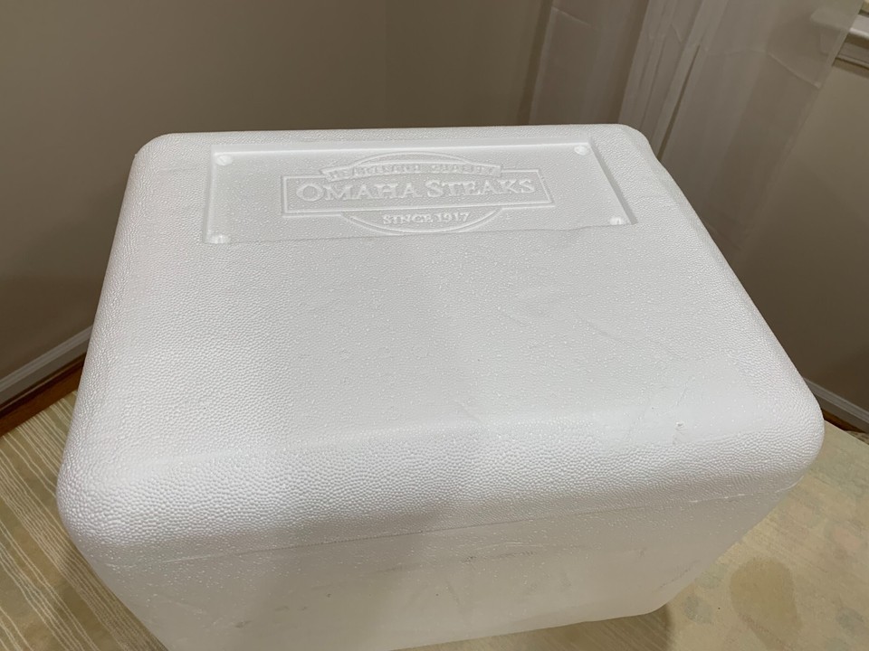Styrofoam Shipping Box Camping Cooler With Lid 18" x 14" x 13" | eBay