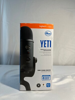Logitech Blue Yeti A00132 Black Premium Multi-Pattern USB Condenser ...