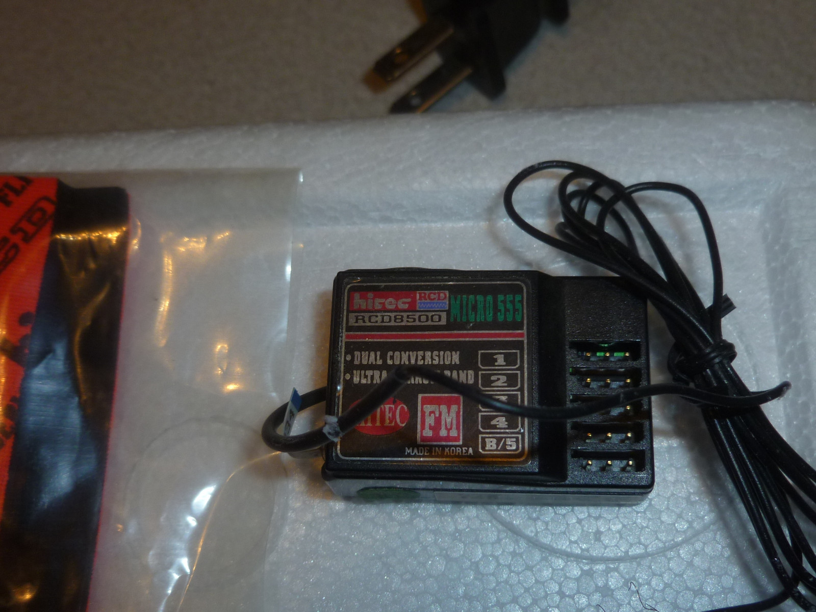 HITEC FOCUS SS FM SINGLE STACK 3 CHANNEL RADIO & DYNAMITE MEGA 2 AC DC ...