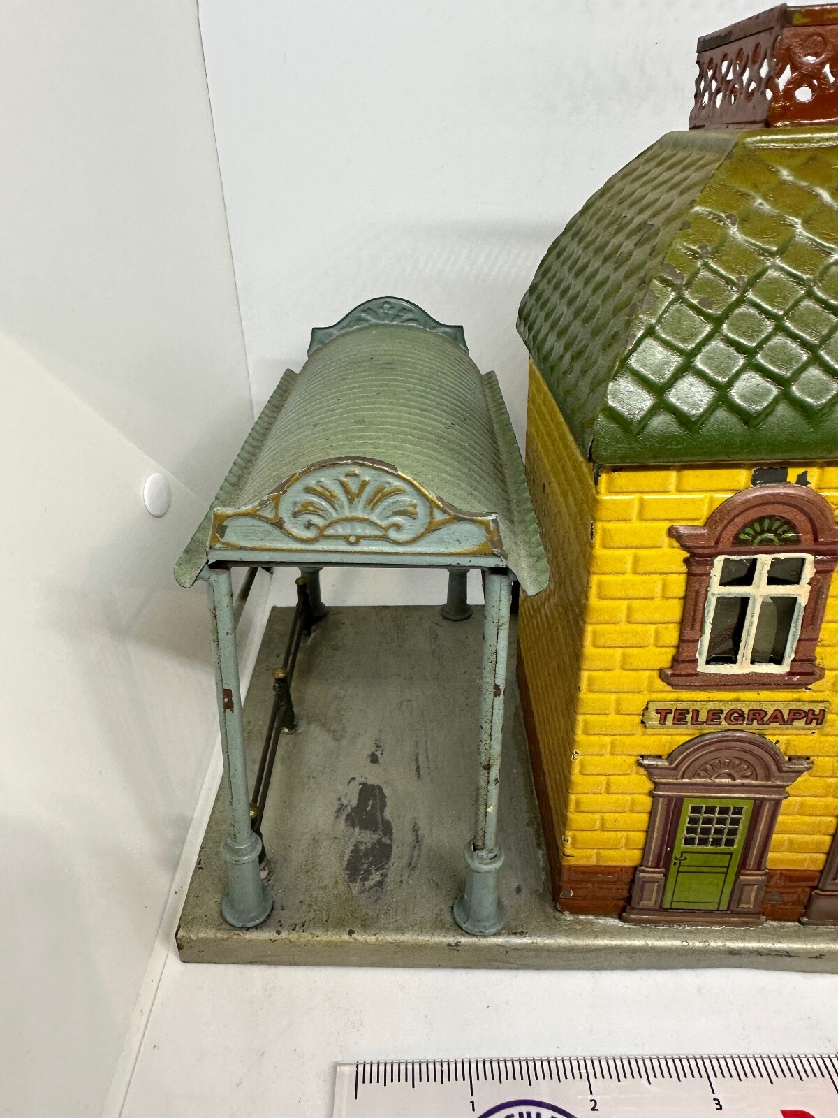 Vintage Very Scarce Bing PreWar Train Layout Telephon Station Building ...