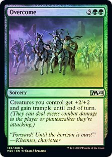 Overcome FOIL Core Set 2020 / M20 MINT Green Uncommon MAGIC MTG CARD ...