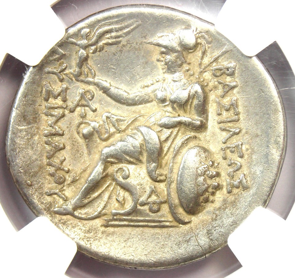 Lysimachus Silver AR Tetradrachm Lysimachos Thrace Coin 305 BC ...