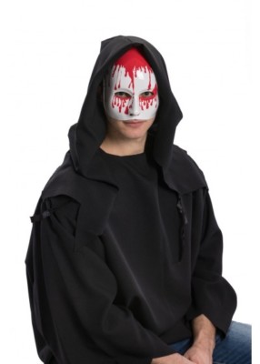 White Bloody Blood Drip Mask Zombie Halloween Fancy Dress Phantom Half ...