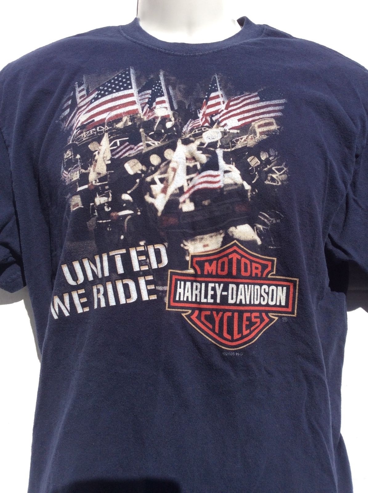 Buckminn's Harley Davidson of Xenia Ohio UNITED WE RIDE 2 sided t shirt ...