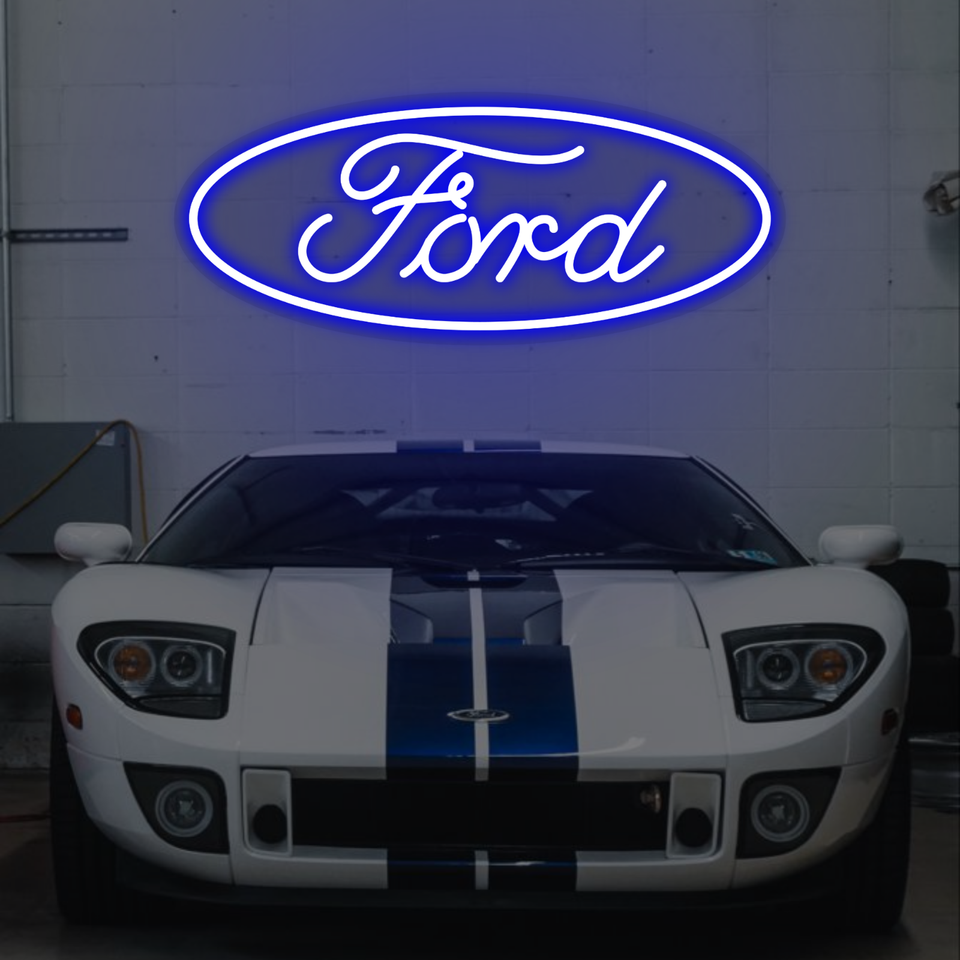 Ford neon sign, Ford led sign, Ford logo sign, Garage neon sign, Car ...