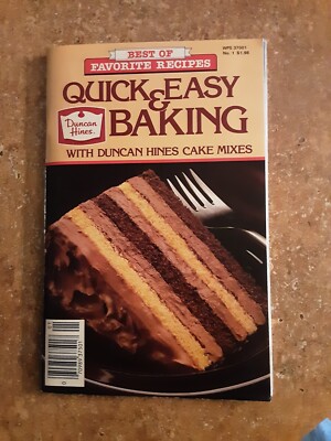 Quick and Easy Baking with Duncan Hines Cake Mixes Vintage 1985 Cook ...