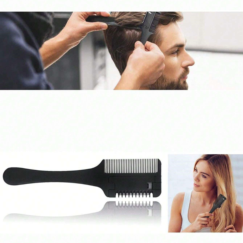 Double Sides Hair Razor Comb 1pc With Removable Blade Hair Thinner ...