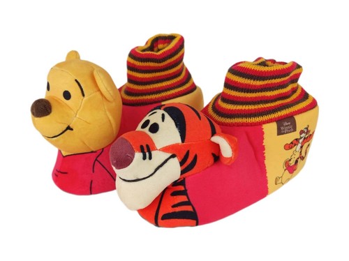 Winnie The Pooh & Tigger 3D Boys Cozy Slipper (Toddler Boys) Size 11-12 ...