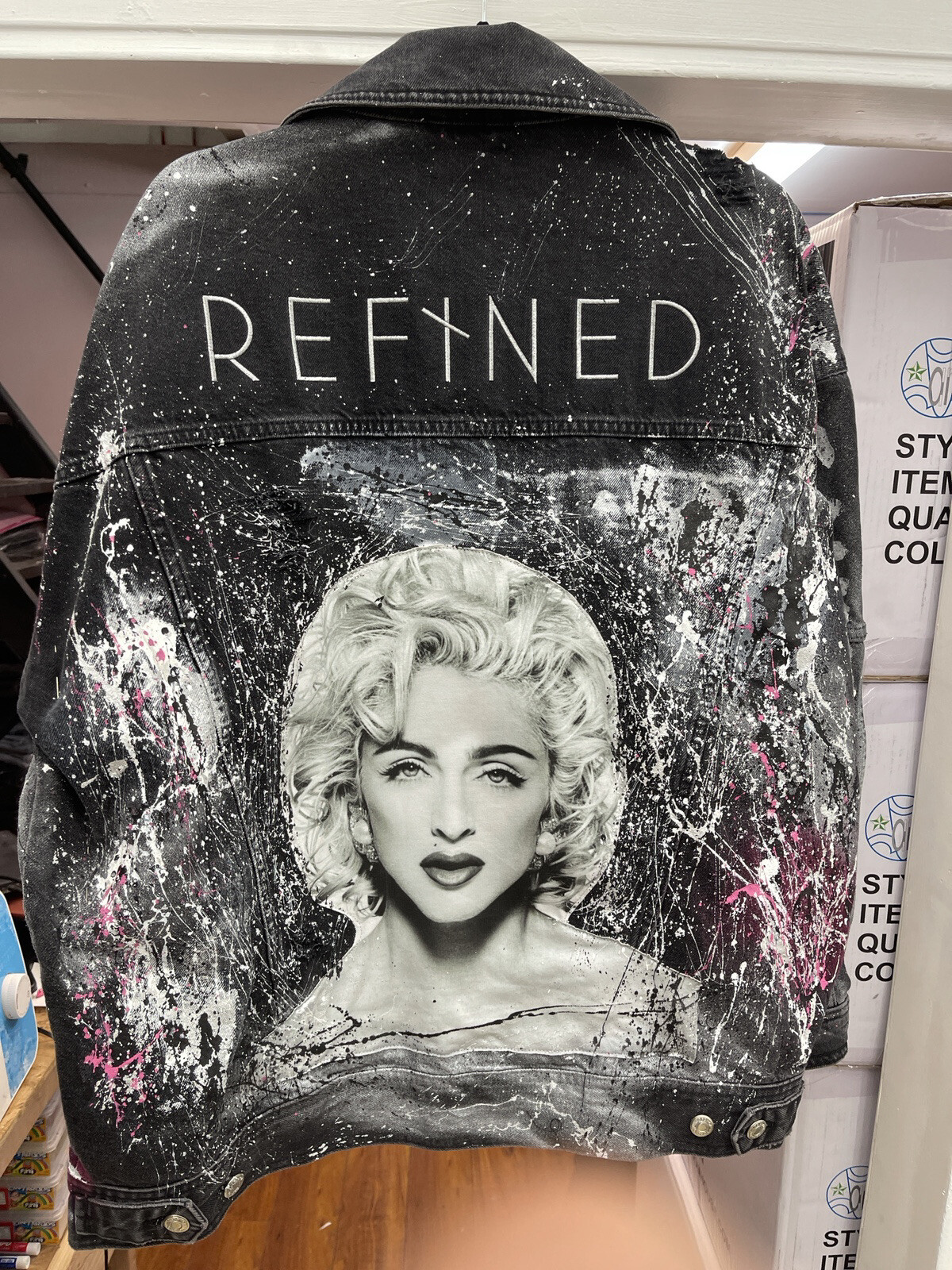Rare Custom Madonna Denim Jacket | eBay
