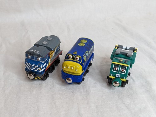 3x Chuggington Wooden Railway Train Engines: CORMAC, ZACK, & BREWSTER ...