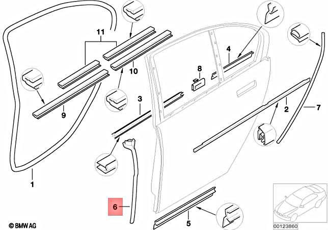 BMW 51228223759 Genuine OEM Factory Original Front Seal for sale online ...