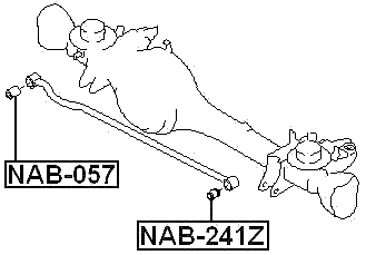 Bushing, Rear Transverse Arm Fits Nissan 40110-VC000, 54582-VC100 ...