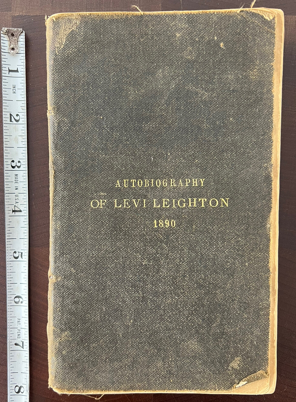 Antique Book 1890 Autobiography Of Levi Leighton Colombia Falls Maine ...