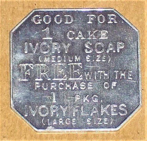 VINTAGE PROCTOR & GAMBLE IVORY SOAP / IVORY FLAKES TOKEN 182-AF | eBay