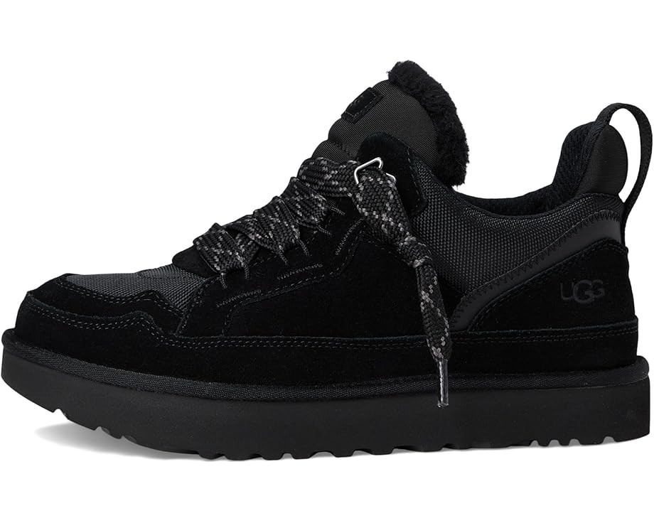 UGG Lowmel 1170750-BLK Sneakers Men's Black Suede Lace-Up Casual Shoes ...