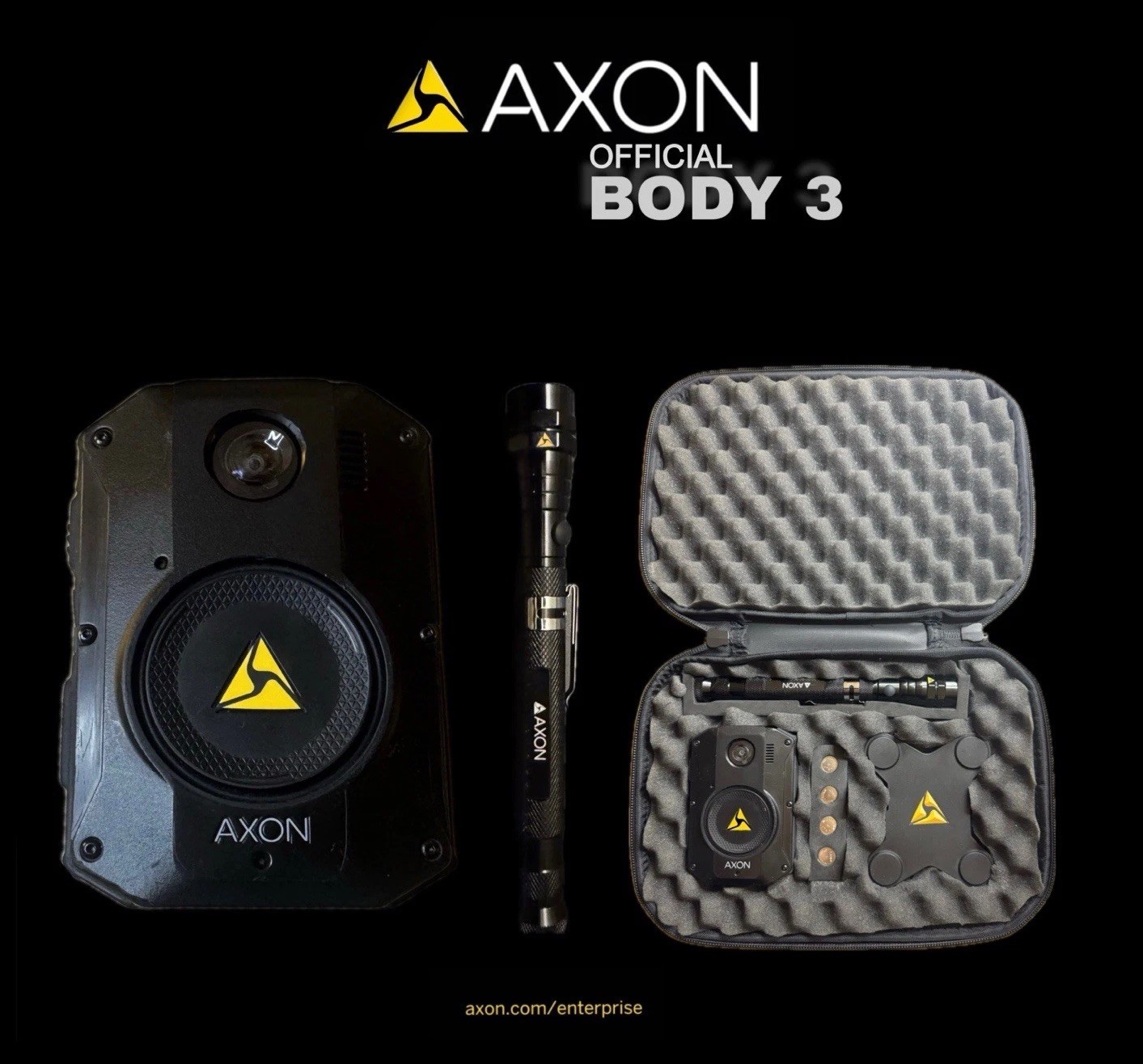 Axon® Body 3 Camera | w/ Body Mount Magnet Flexible Rapidlock® | LED ...
