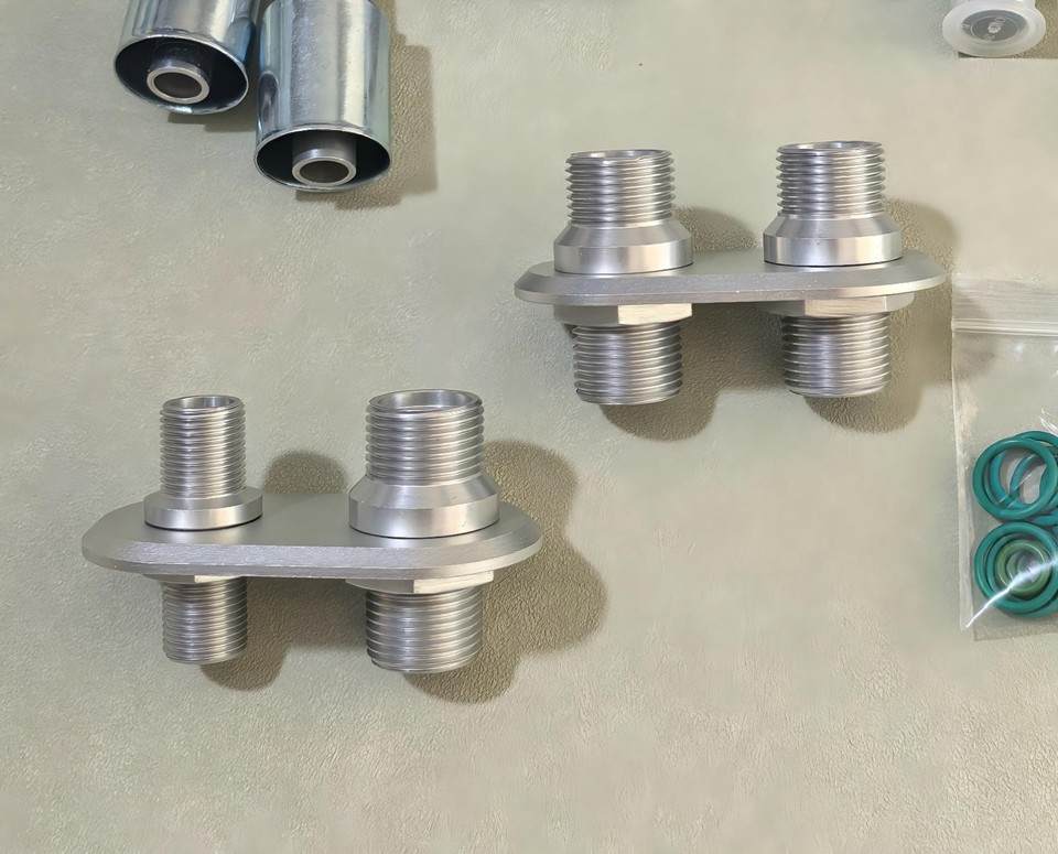 A/C & Heater Firewall Bulkhead & Fitting O-ring Kit 4 Port 2 Pieces Std ...
